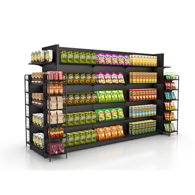 Metal Shelves with End Cap