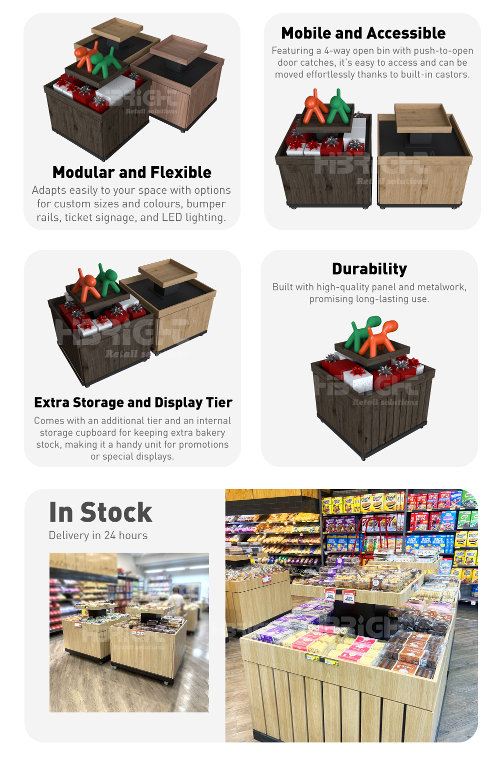 2 Layers Promotion Display Stand - Highbright